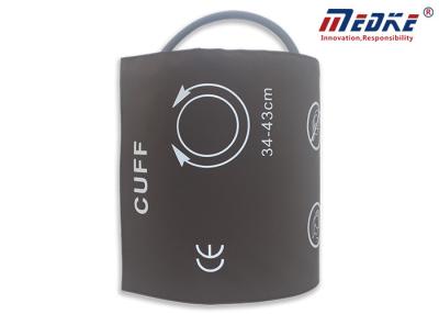 China Single Tube 34-43cm Comfortable PU Brown M1575A NIBP Cuff for sale