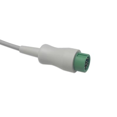 中国 MD 5の鉛3.4m IEC ECGのトランク ケーブルTPUのジャケットへのMindray 12P 販売のため