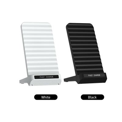 China Mobile Phone Good Quality 10W Vertical Wireless Charger E12 Wireless Charger Customizable Luminous LOGO for sale