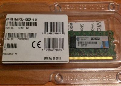 Cina Corredo di memoria 604504-B21 4GB 1RX4 PC3L-10600R-9 del server di HP in vendita