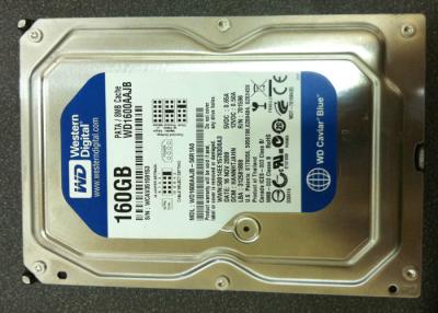 Cina Blu a 3.5 pollici interno del caviale del disco rigido WD1600AAJB 7200Rpm 160 GB 8MB di PATA 100 MB/s Western Digital in vendita
