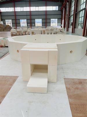China AZS Zircon Corundum Brick for Glass Furnace White Color Material Low Apparent Porosity for sale
