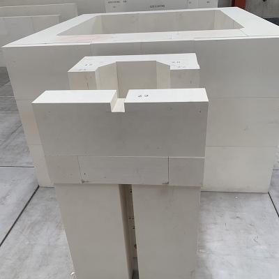 Cina Contenuto di MgO standard internazionale % blocco AZS blocchi di mattoni refrattari di zirconia-corindono in vendita