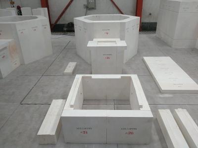 Cina 12% contenuto di SiO2 mattoni refrattari di allumina ad alto contenuto per servizi di taglio e lavorazione in vendita