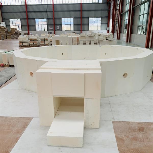 Quality 0% CaO and 0% CrO Content Fused Cast AZS Brick 41 for Glass Furnace Exporter for sale