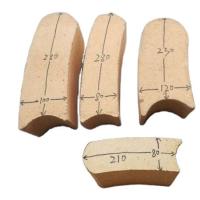 China 43% SiO2 Content Fireclay Universal Arc Refractory Brick for Lining Material Made for sale