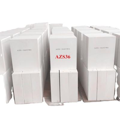 Cina Sabbia di zircone blocco di corindone AZS per forno di fusione del vetro da materiale refrattarie in vendita