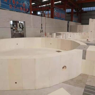Cina Contenuto di MgO % 0,005% S3 S4 S5 Blocchi refrattari per forni di fritto in ceramica in vendita