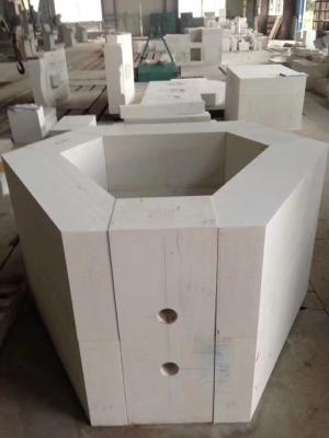 Cina Contenuto di MgO % 0,005% S3 S4 S5 Blocchi refrattari per forni di fritto in ceramica in vendita