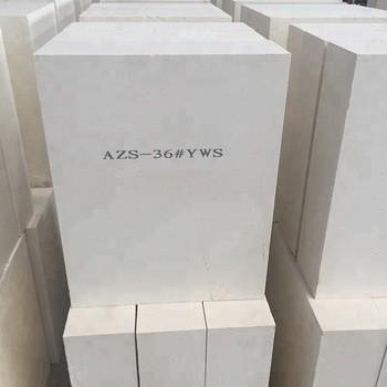 中国 グラスオーブンのための白色鋳造AZSレンガ耐火器 標準SiO2含量33 36 41 販売のため