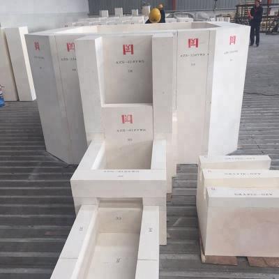 Cina AZS 33WS 41WS 33PT Grandi richieste di mattoni refrattari fusi per forni di fritto in vendita