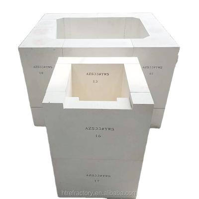 China Refractory Brick Azs Bricks Scrap Fused Cast Azs Brick Waste with High Refractoriness for sale
