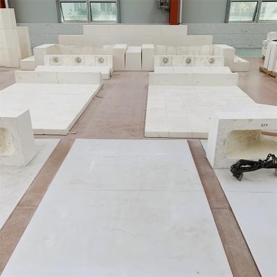 China Reciclagem refratária de blocos AZS fundidos fundidos para fornos de vidro à venda