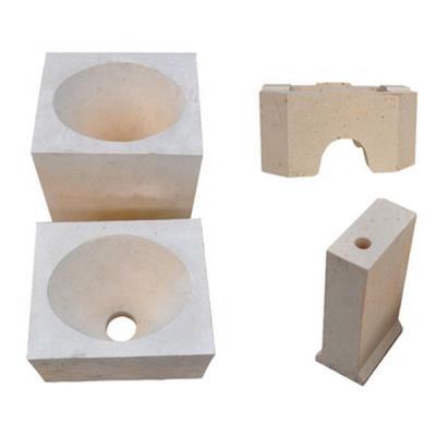 China White Fused Cast AZS Feeder Channel for Temperature Glass Melting Furnace Efficiency for sale