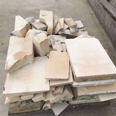China Tamanho personalizado Multifunção Refractário Quadros de fogo fundidos com baixo teor de MgO à venda