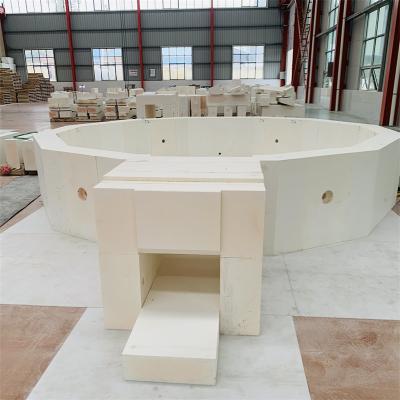 Cina Blocco di mattoni di zirconia-corindono personalizzato per forno di vetro con contenuto di CrO da 0,1-0,3% in vendita