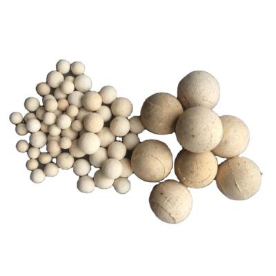 China Steel Plants Refractory Lining 30% SiO2 Content Refractory Ceramic Balls for Bending for sale