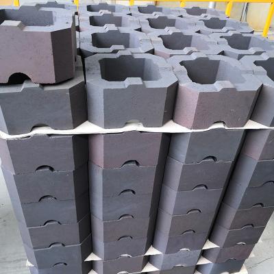 China 3.0g/cm3 Bulk Density Fused-Rebonded Magnesia Chrome Bricks for Cement Kiln Lining for sale