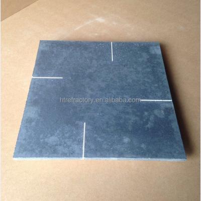 China SiO2 Content of 0.3-15% Black Sic Silicon Carbide Plate for Refractory Tile Board Sheet for sale