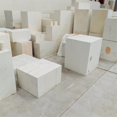 China 13% teor de SiO2 blocos de Azs fundidos brancos para materiais refratários de fornos de vidro à venda