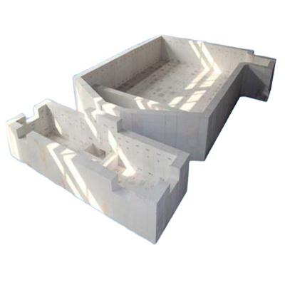 China 50% Al2O3-gehalte gesmolten AZS Zirconia Corundum baksteen voor glazen oven van Trusted Te koop