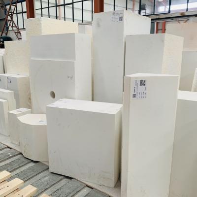 China ZrO2-gehalte 33% 36% 41% AZS vuurvaste bakstenen voor glazen ovens vervaardigd in Henan Te koop