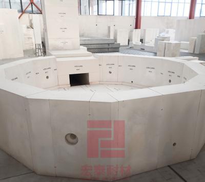 China Alto teor de MgO AZS 33 tijolo para canal de mesa flutuante no bloco de refratários fundidos à venda