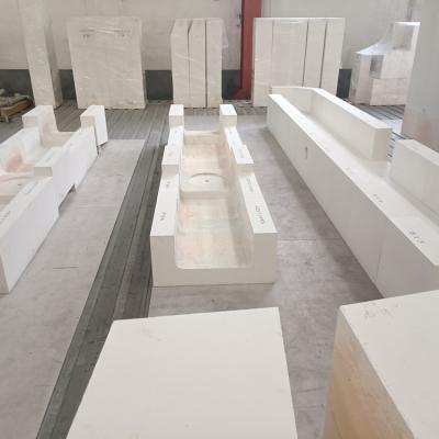 China Alto teor de MgO AZS 33 tijolo para canal de mesa flutuante no bloco de refratários fundidos à venda