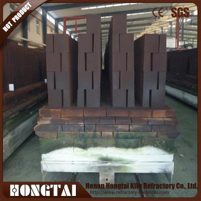 Cina S Premier Maker End MGE-8 Magnesia Chromite Bricks per la resistenza alla frantumazione fredda in alluminio MPA Idrichi di alto livello in vendita