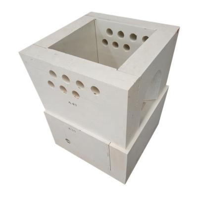 China 10,2-1,4% SiC-gehalte Antizuur Alumina Azs Zirconia Corundum Keramische baksteen Voor temperatuur vuurvaste bekleding In ovens Te koop