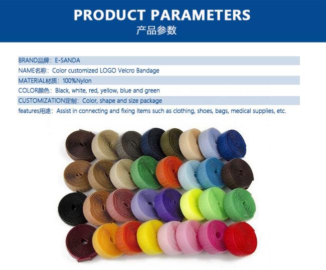 Close-up of hook and loop fastener material