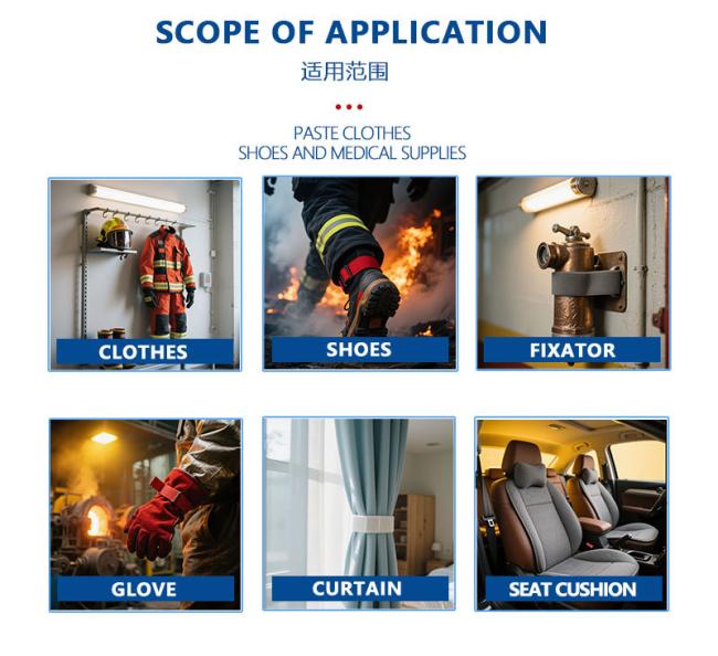 Hook and loop tape in various sizes