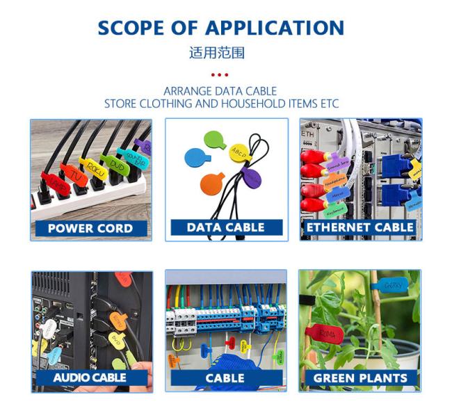 Hook and loop tape in various colors