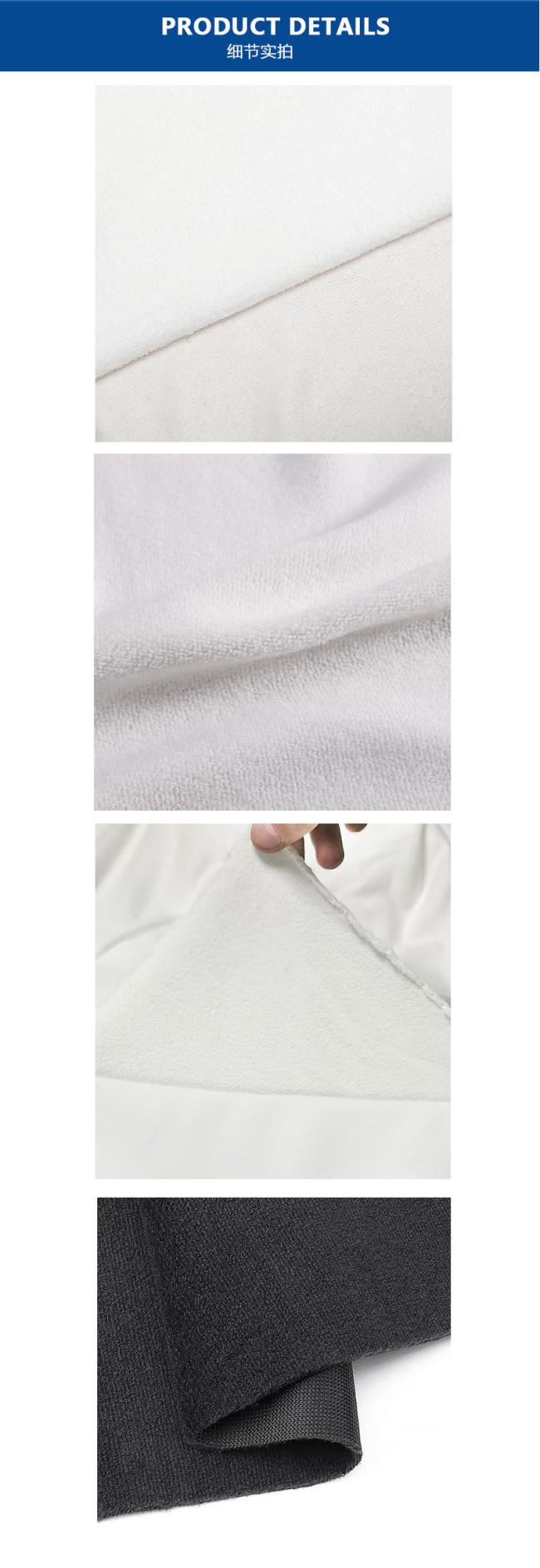 Hook and loop tape application on garment