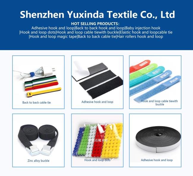 Strong adhesive hook and loop tape product display