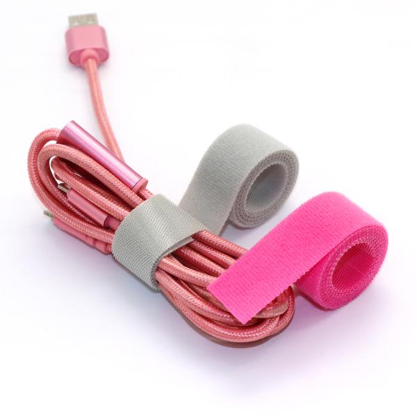Quality 150mm Hook And Loop Cable Tie UV Resistant Customization For Charging Cable for sale