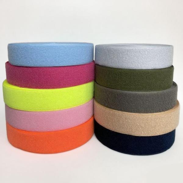 Quality 25m Sewable Hook And Loop Heat Resistance Customizable For Clothes And Shoes for sale