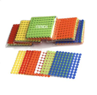 China Customization Adhesive Hook And Loop Double Sided Hook And Loop Dot 10mm for sale