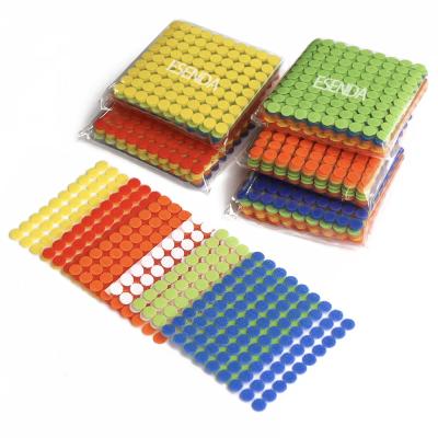 China Customization Adhesive Hook And Loop Double Sided Hook And Loop Dot 10mm for sale