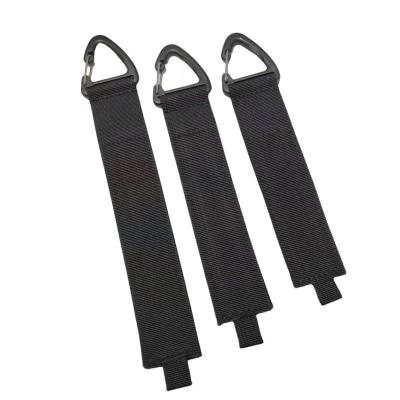 China Black Triangular Hook And Loop Cable Tie Lightweight Cable Organizer Tape for sale