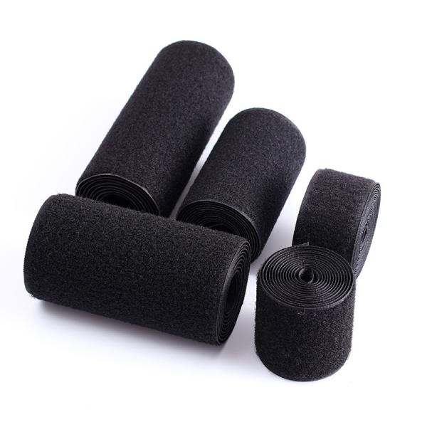 Quality Black And White Sewing Hook And Loop Glue Free Sew On Hook And Loop For Clothing for sale