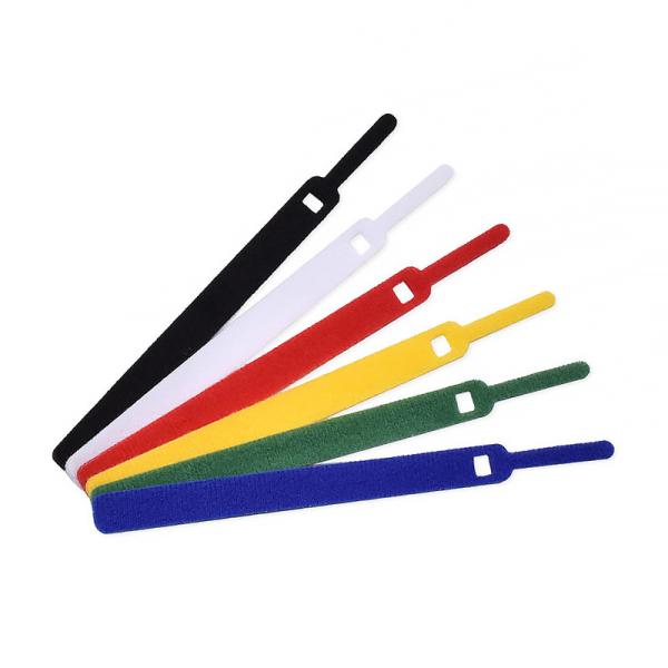 Quality Needle Shaped Back To Back Hook And Loop Customized Cable Organizer Tape Single for sale
