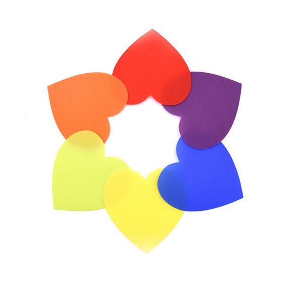 Quality Nylon Colorful Carpet Spot Markers 180mm Self Adhesive For Educational Game for sale