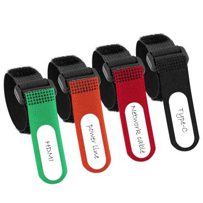 China 25mm Klittenband Draadbinders Niet Beschadigend Veilig Voor Hoofdtelefoondraad En Datadraad Te koop