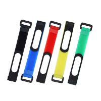 Quality Writable Hook And Loop Cable Tie 15mm Nylon Cable Management Straps Pressure for sale