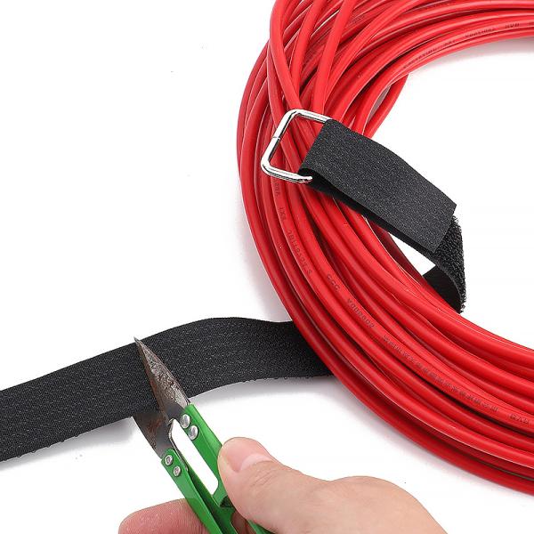 Quality Integrated One Piece Hook And Loop Cable Strap Customised For Clothing for sale
