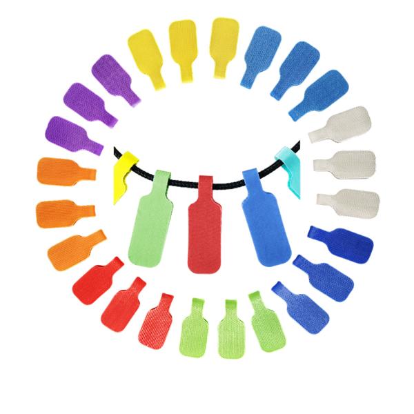 Quality Colorful Hook And Loop Fastener Self Adhesive Writable Hook And Loop Cable Tie for sale