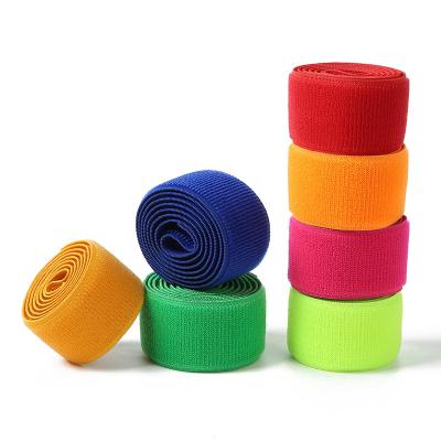 China Protective Gear Stretchable Hook And Loop 10mm Colored Non Fuzz Self Adhesive for sale