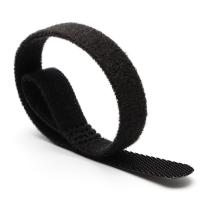 Quality Black And White P Shaped Cable Hook And Loop Headphone Double Sided 12mm for sale