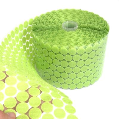 China Colorful Circular Adhesive Hook And Loop Traceless Hook And Loop Tape For Quiet Books for sale